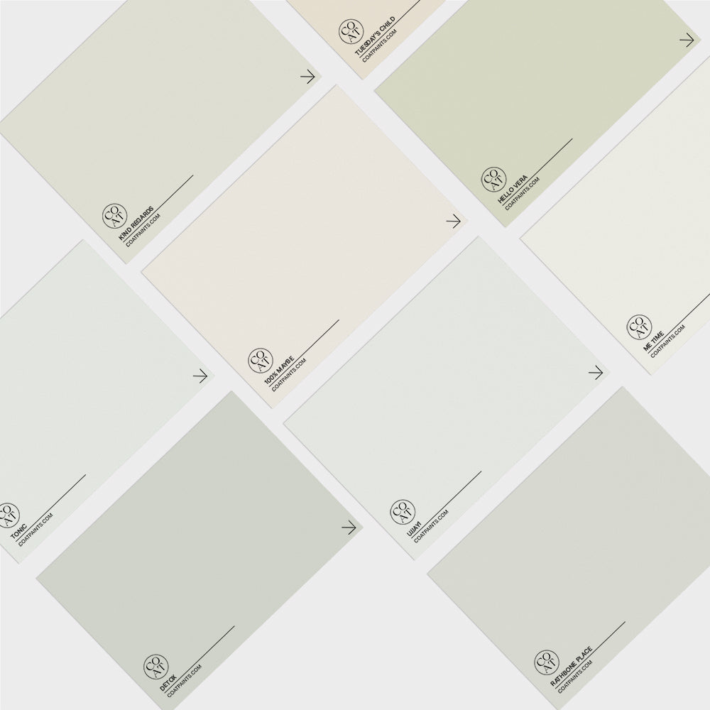 Pack d’échantillons tons vert clair | Peinture écologique premium ...